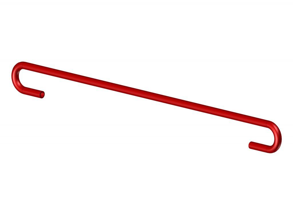 Rambarde aluminium laqué rouge - Fortal