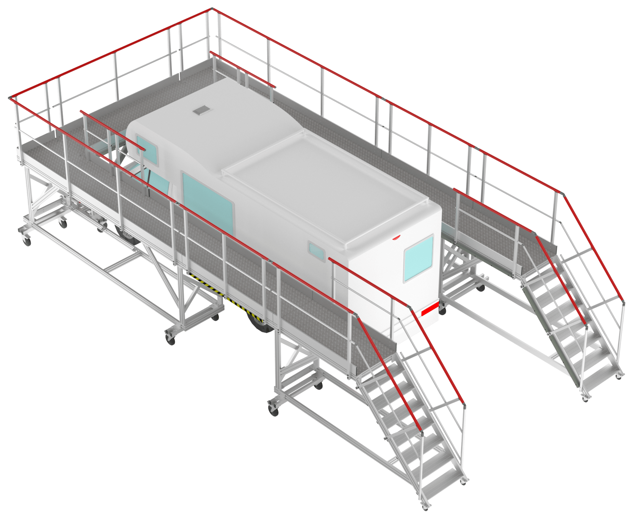 Plateforme mobile pour accès camping car - Fortal