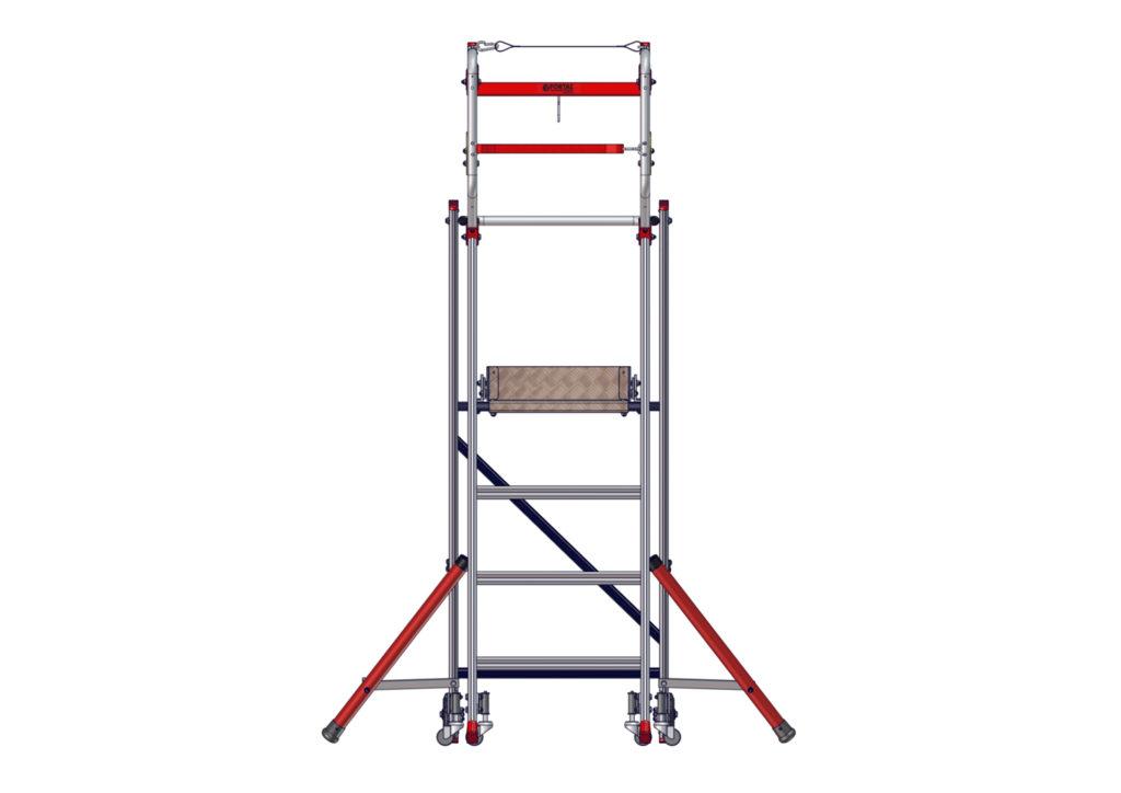 Plateforme roulante pliable, roulettes escamotables - Fortal